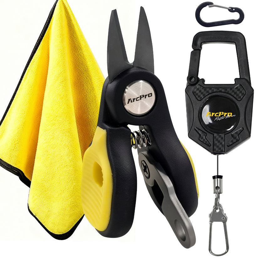 Arcpro Fishing Scissors Mini Fishing Scissors Towels Combo – ArcPro Fishing